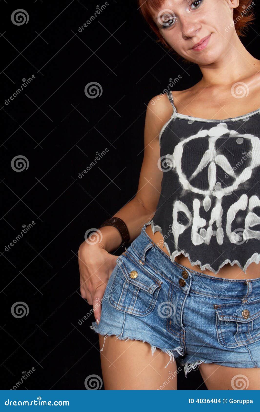 World Peace Fashion Statement Stock Photo - Image of blue, caucasian ...