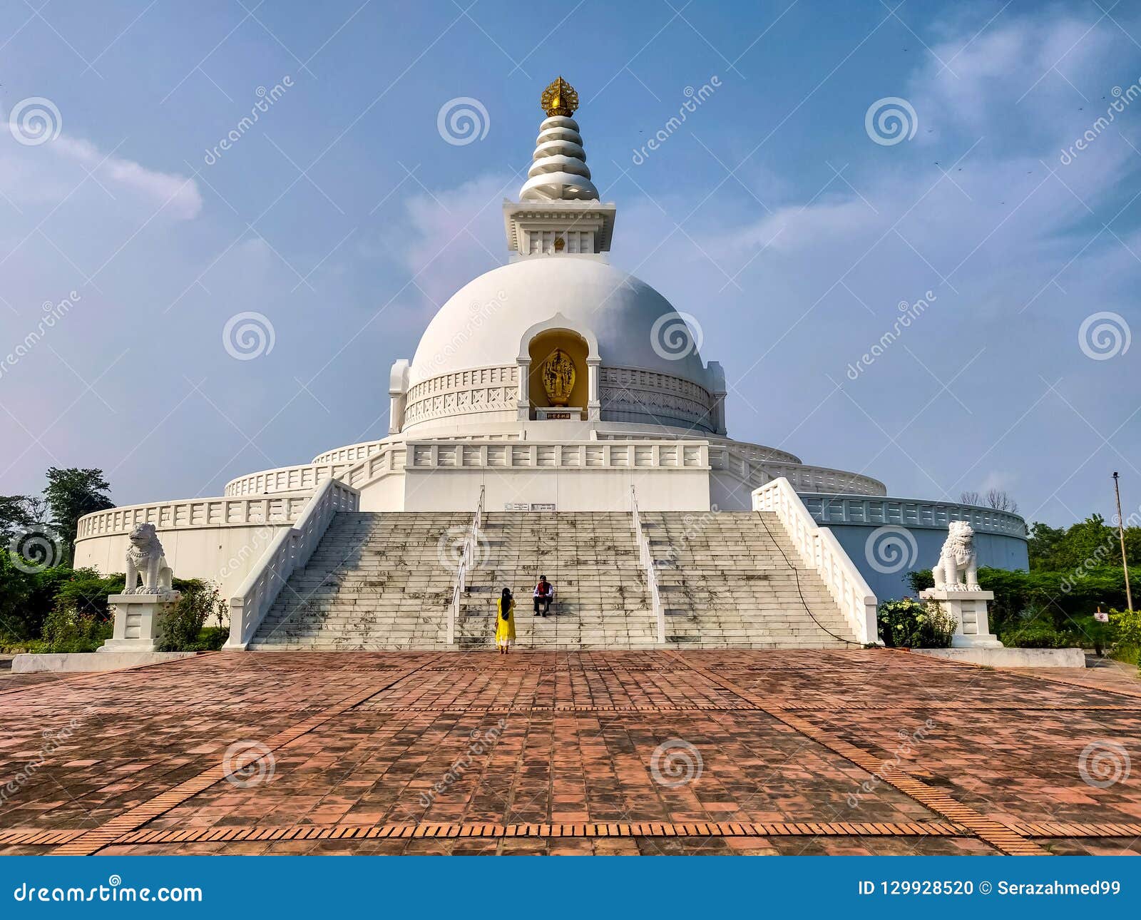 World Peace Pagoda in Lumbini, Nepal Editorial Image - Image of ...