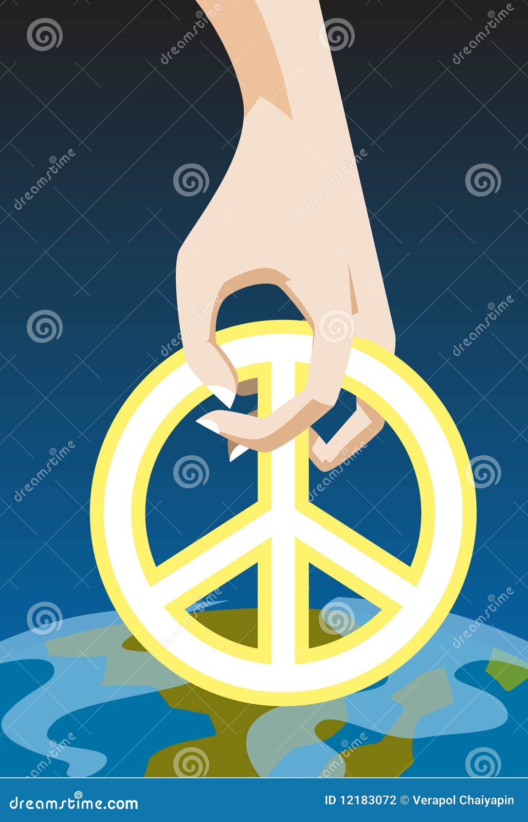 World Peace is the only Solution Stock Illustration - Illustration of ...