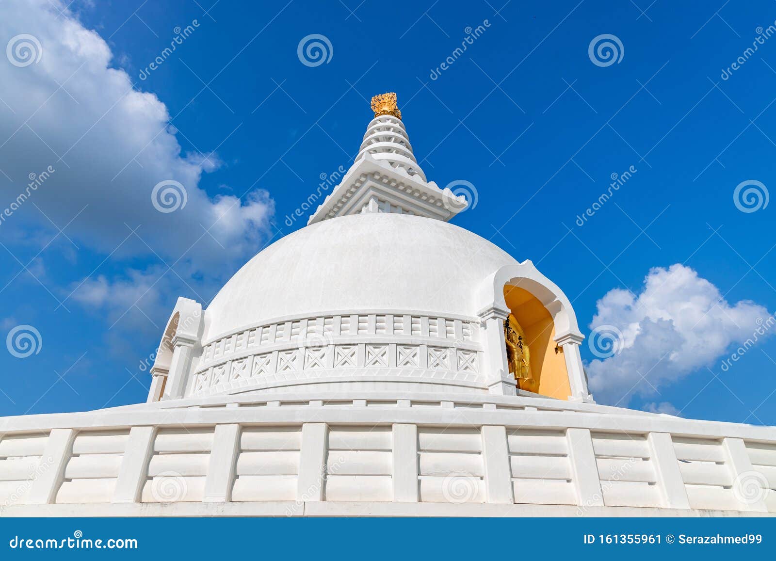 World Peace Stupa in Lumbini, Nepal Stock Image - Image of outdoor ...