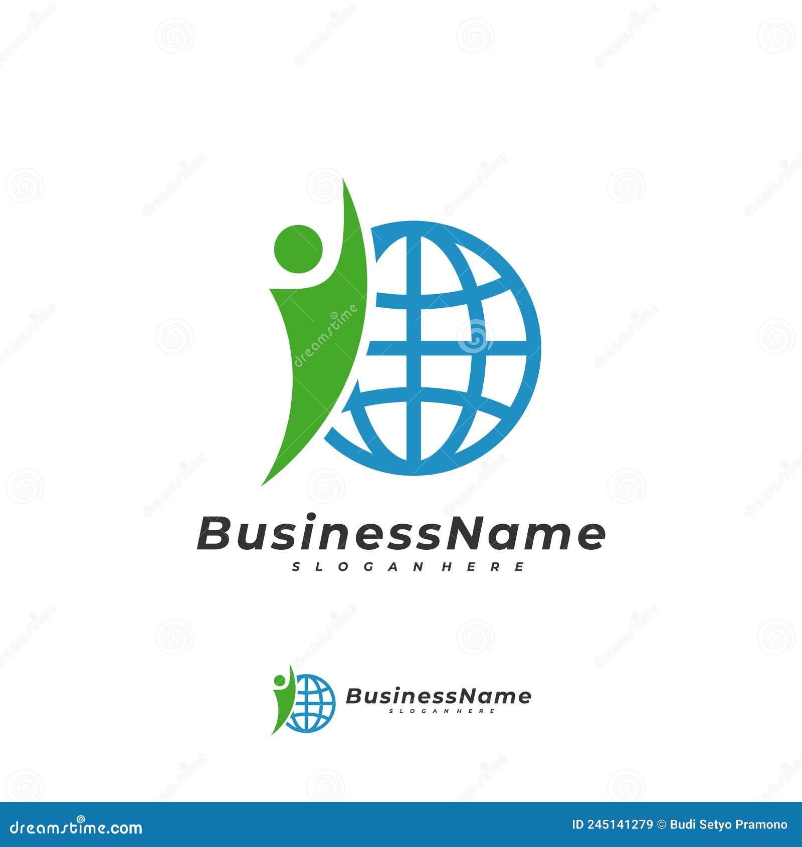 World People Logo Vector Template, Creative World Logo Design Concepts ...