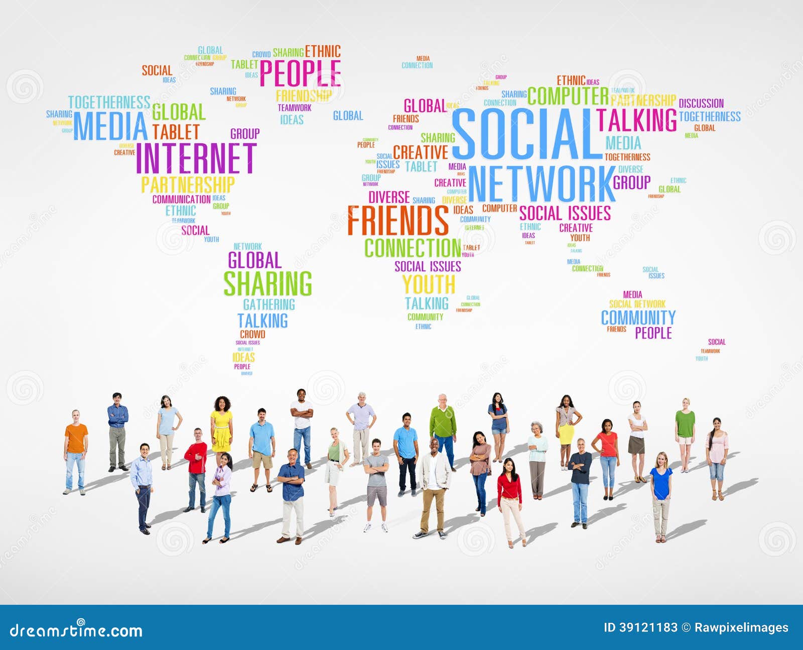 World People with Social Networking Concept Stock Image - Image of ...