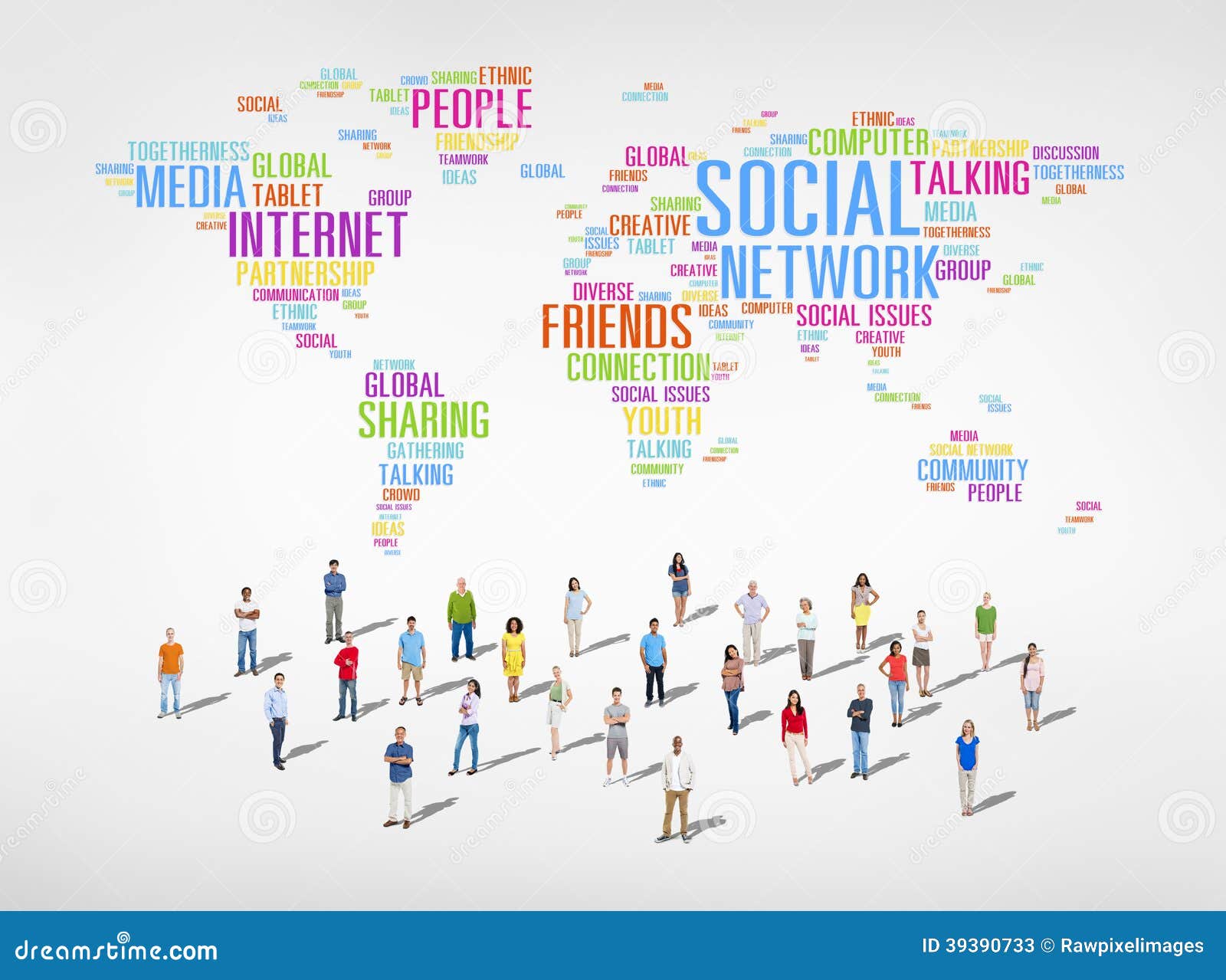 World People with Social Networking Concept Stock Image - Image of ...