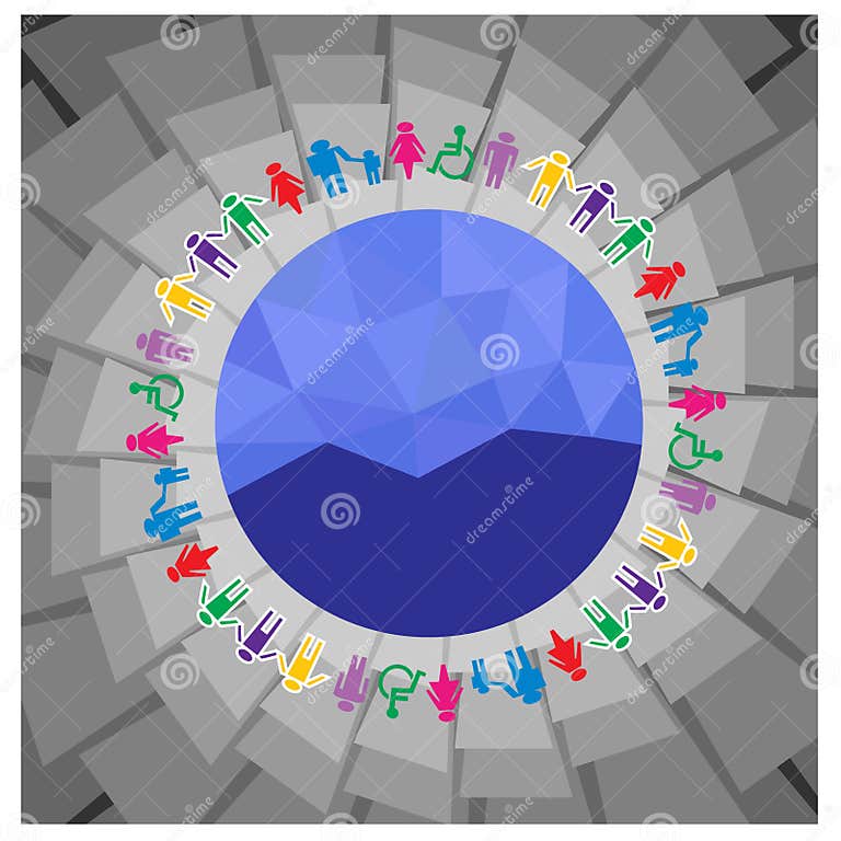 World and people vector stock vector. Illustration of design - 57235724