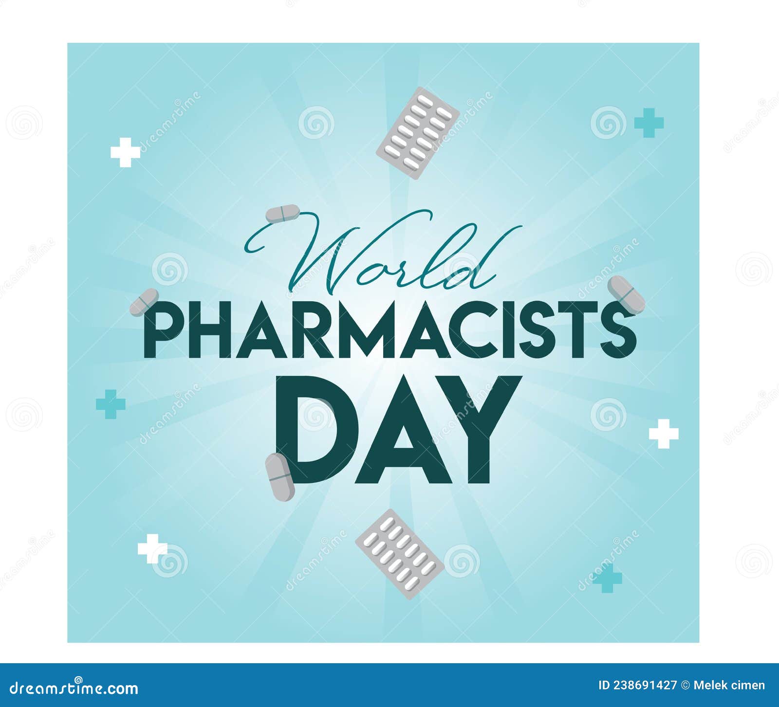 World Pharmacists Day Poster Vector Illustration | CartoonDealer.com ...
