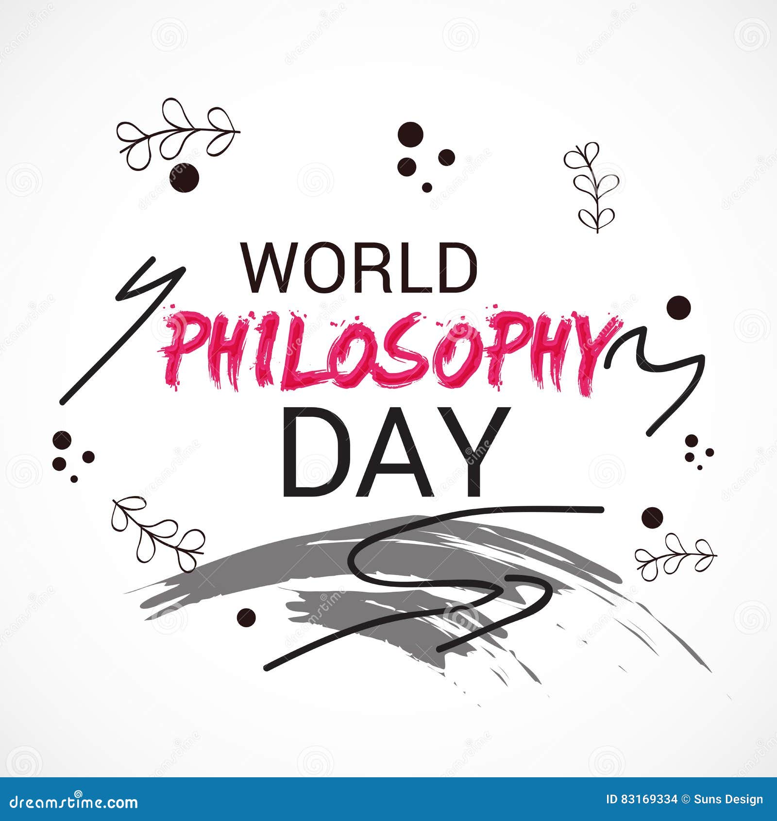 World Philosophy Day. stock illustration. Illustration of sign - 83169334