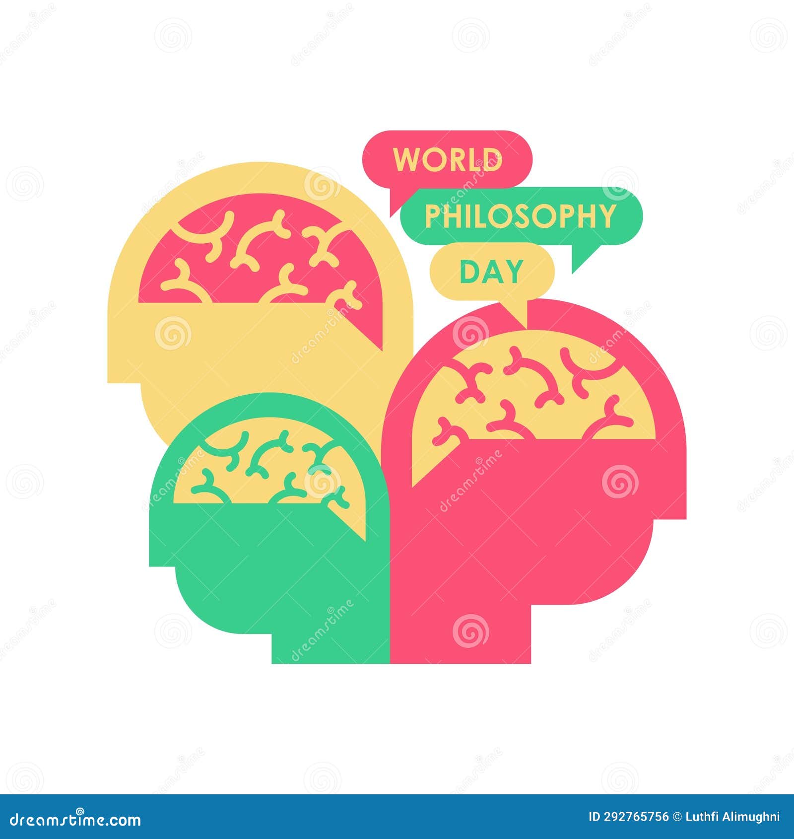World Philosophy Day Poster Template Vector Stock Illustration ...