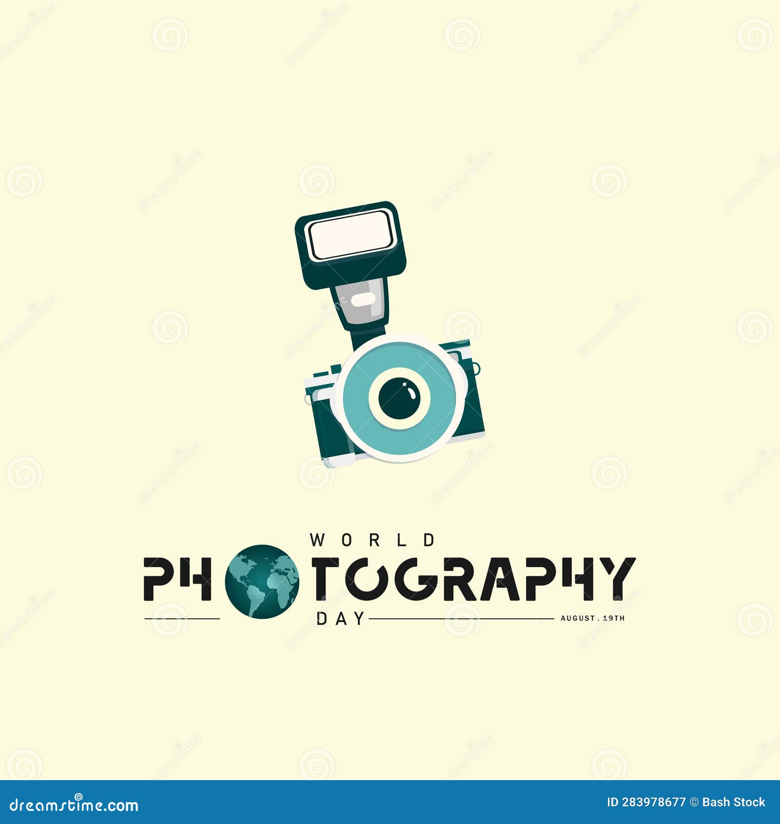 World Photography Day Vector, Typography Design with Camera. Good ...
