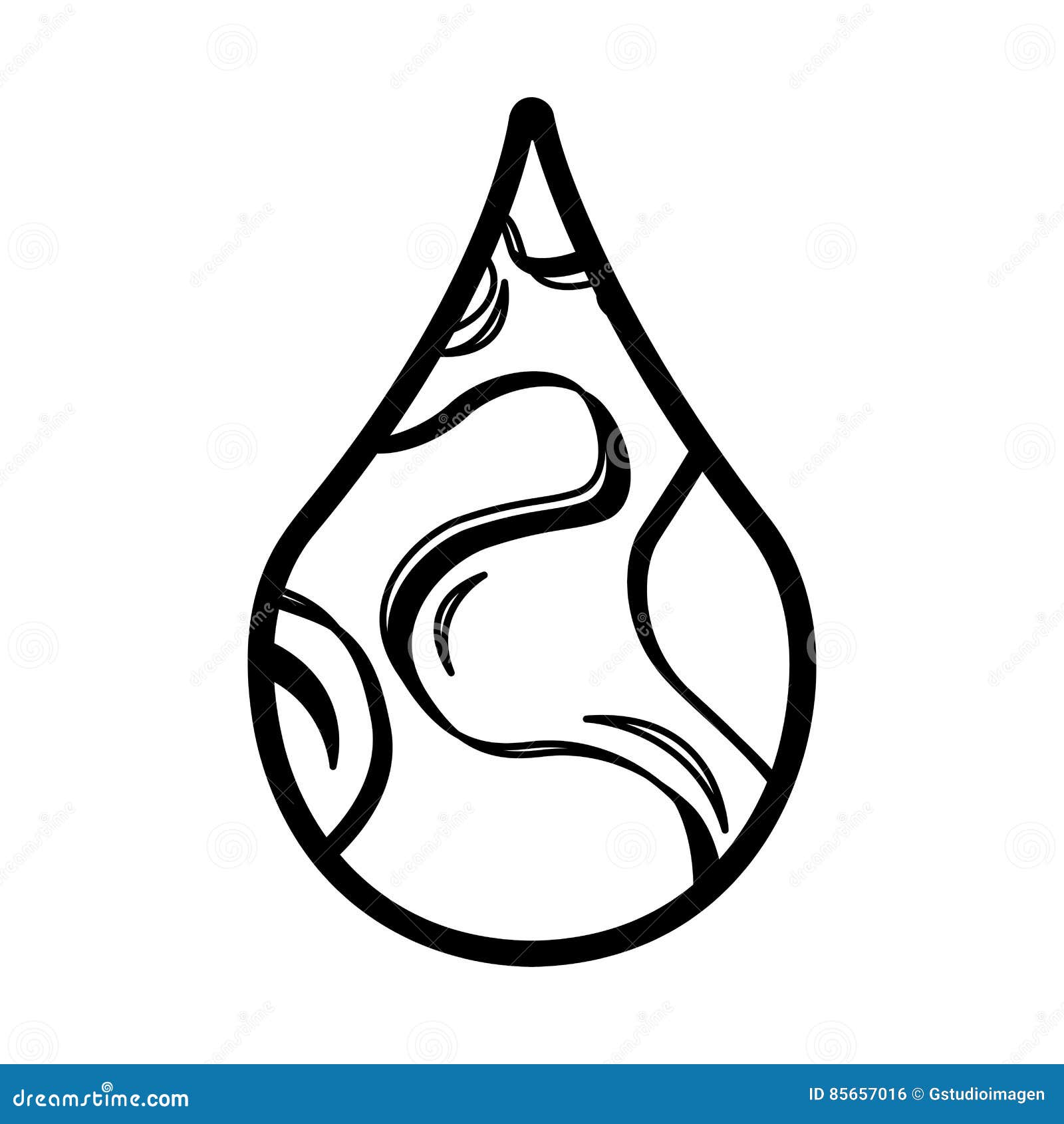 World Planet Earth Drop Water Icon Stock Vector - Illustration of sign ...