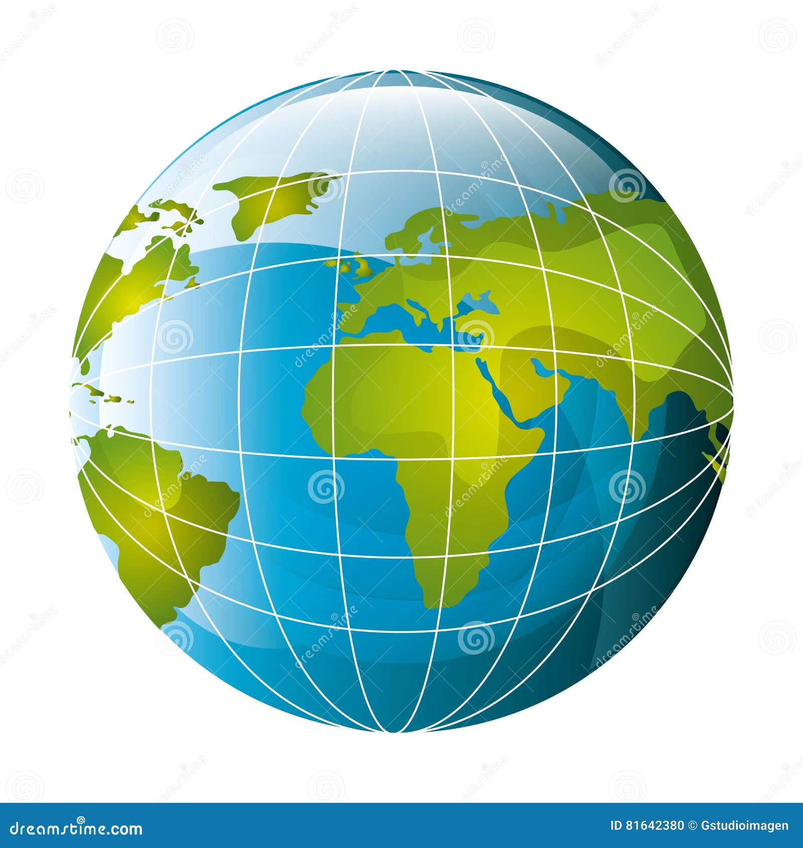 World planet earth map stock vector. Illustration of geography - 81642380