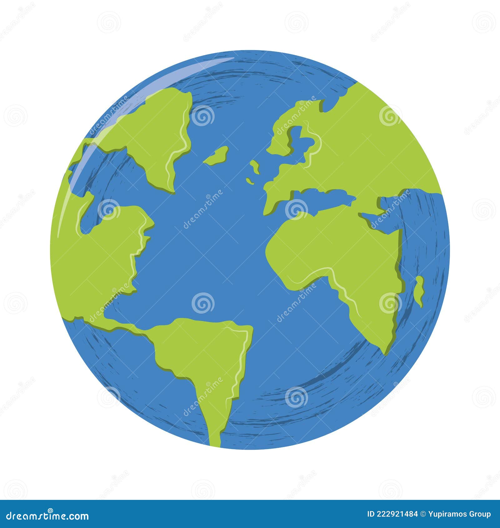 World planet map stock vector. Illustration of isolated - 222921484