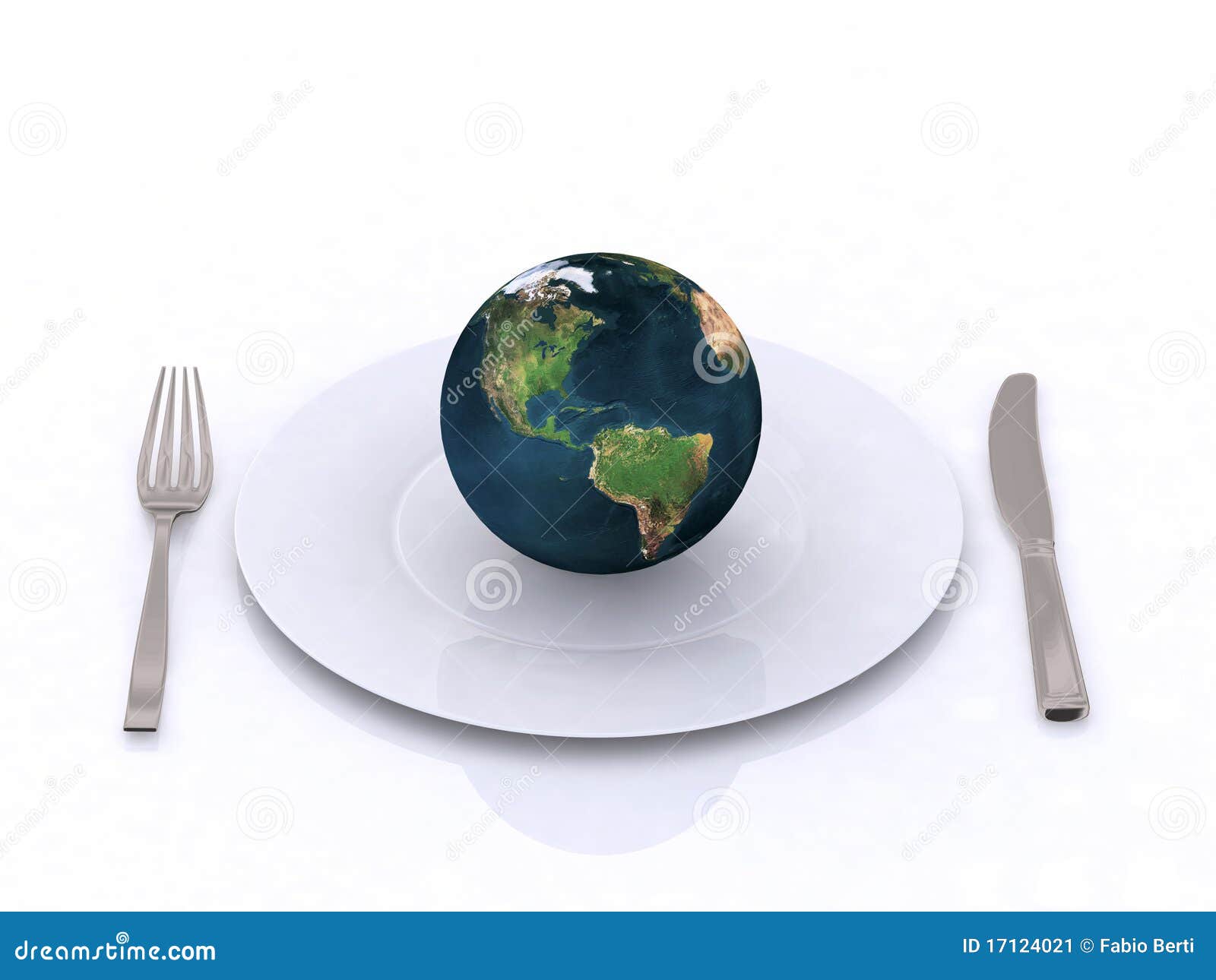 The world on a plate stock illustration. Illustration of healthy - 17124021