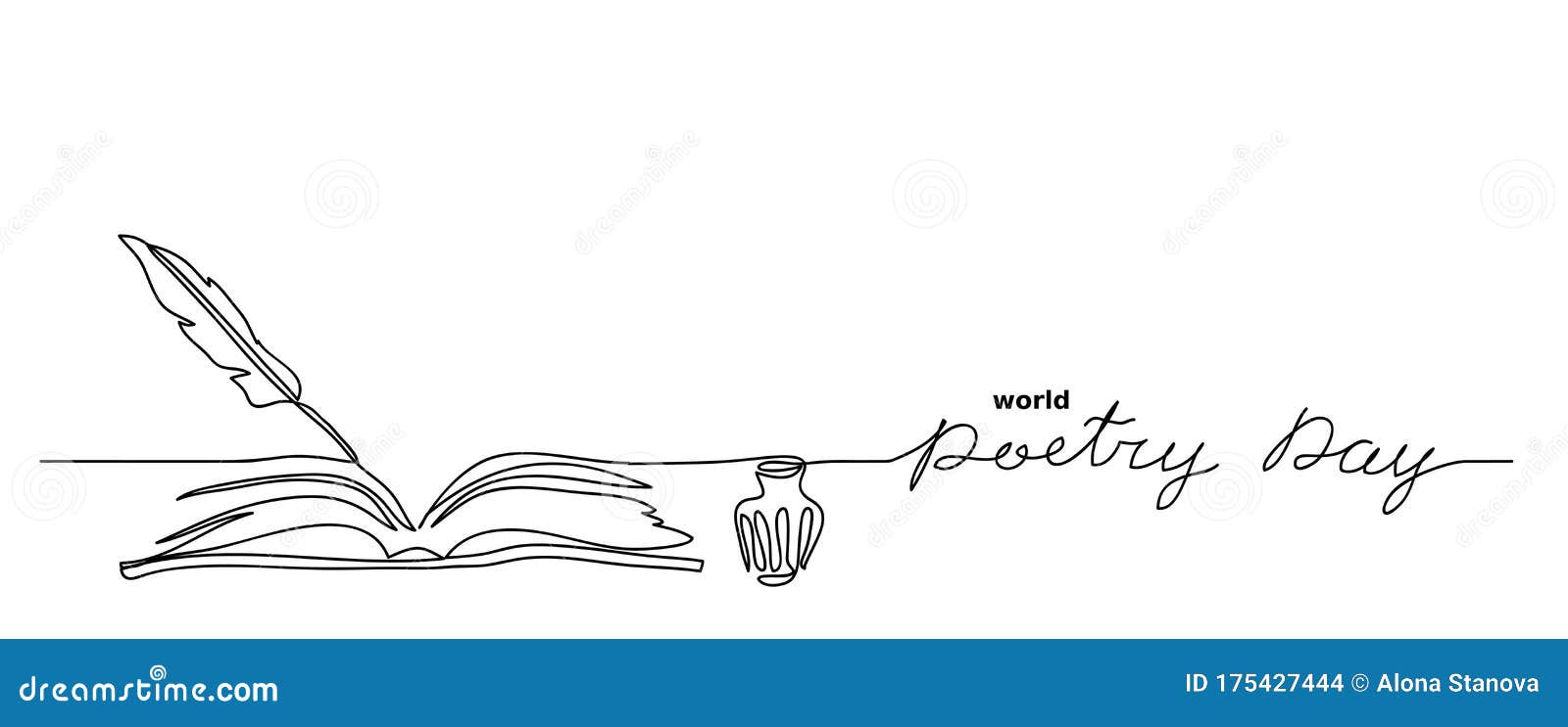 World Poetry Day Minimalist Vector Sketch, Background Stock Vector ... World Poetry Day Minimalist Vector Sketch, Background Stock Vector ...