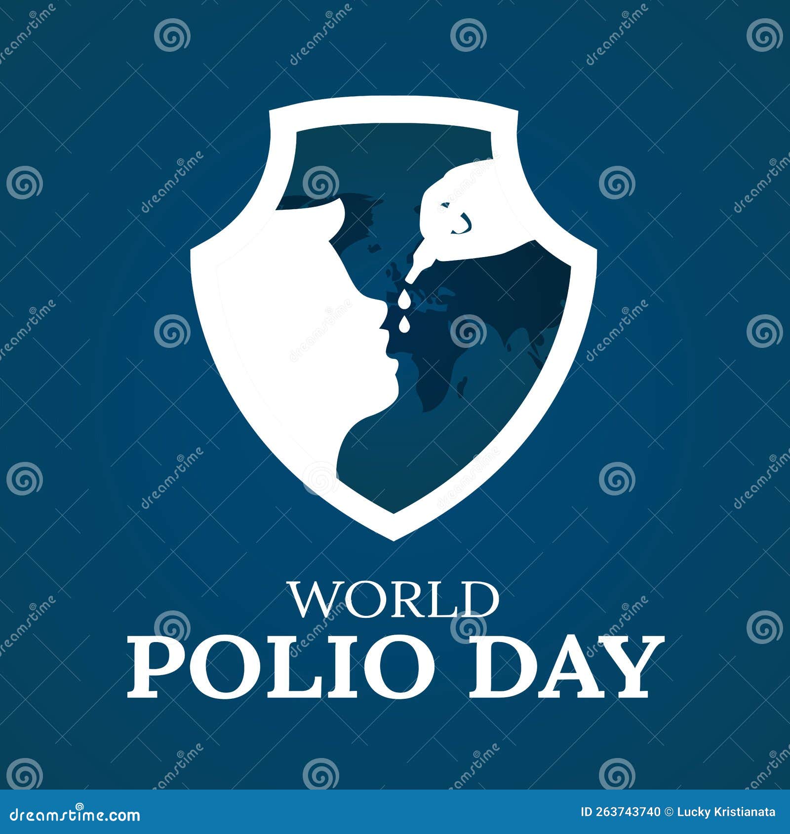 World Polio Day Concept Illustration Stock Illustration - Illustration ...