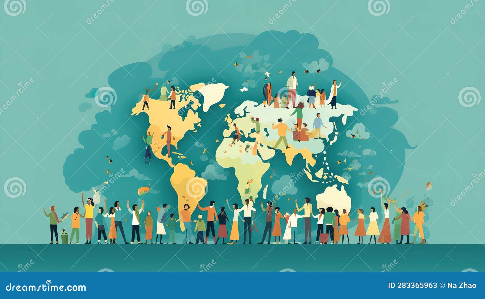 World Population Day Illustrations Generated from Population ...