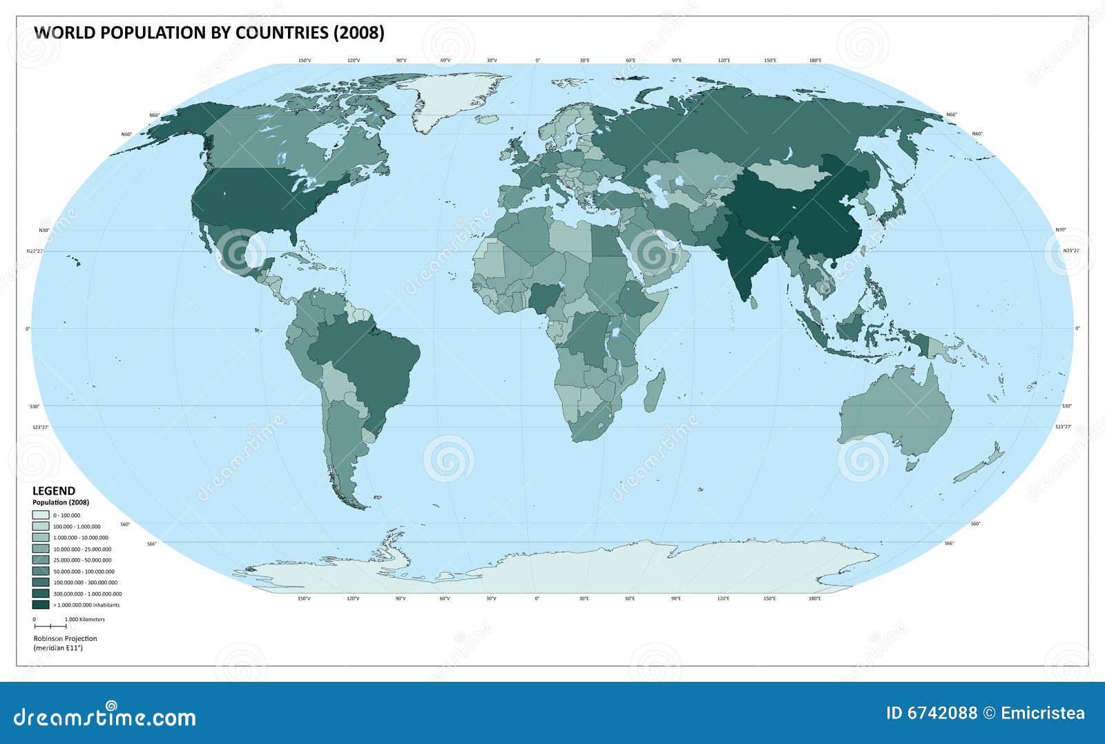 Legend On A World Map