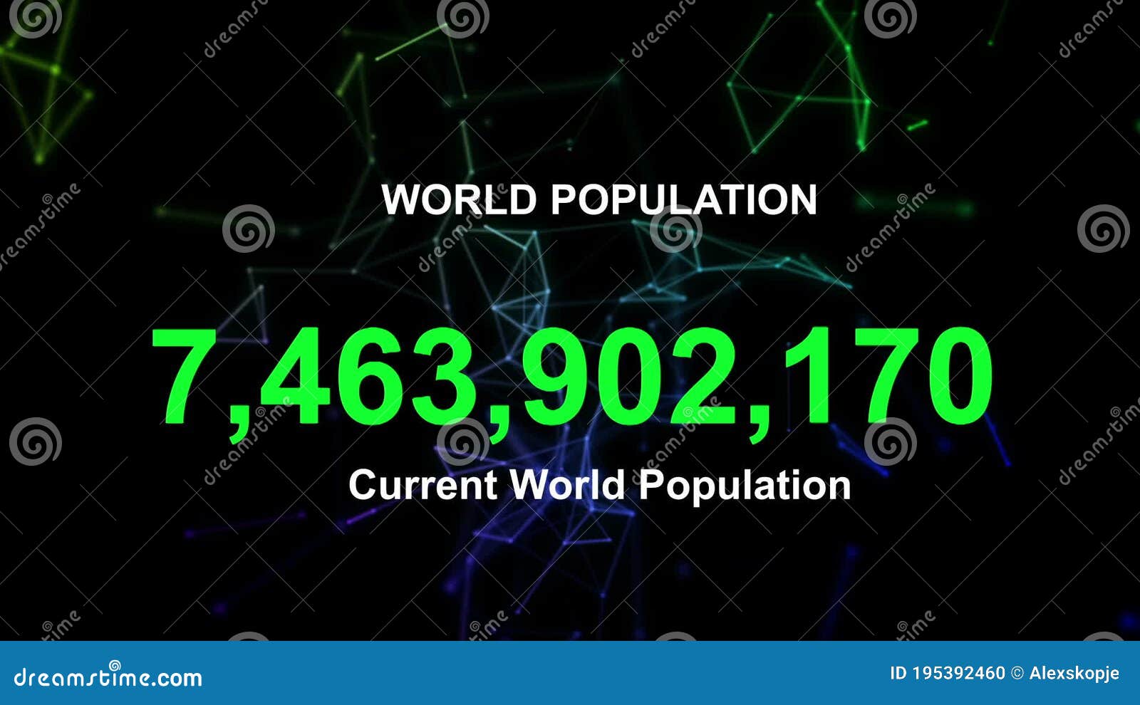 World Population Stats Counting Stock Footage - Video of infographic ...