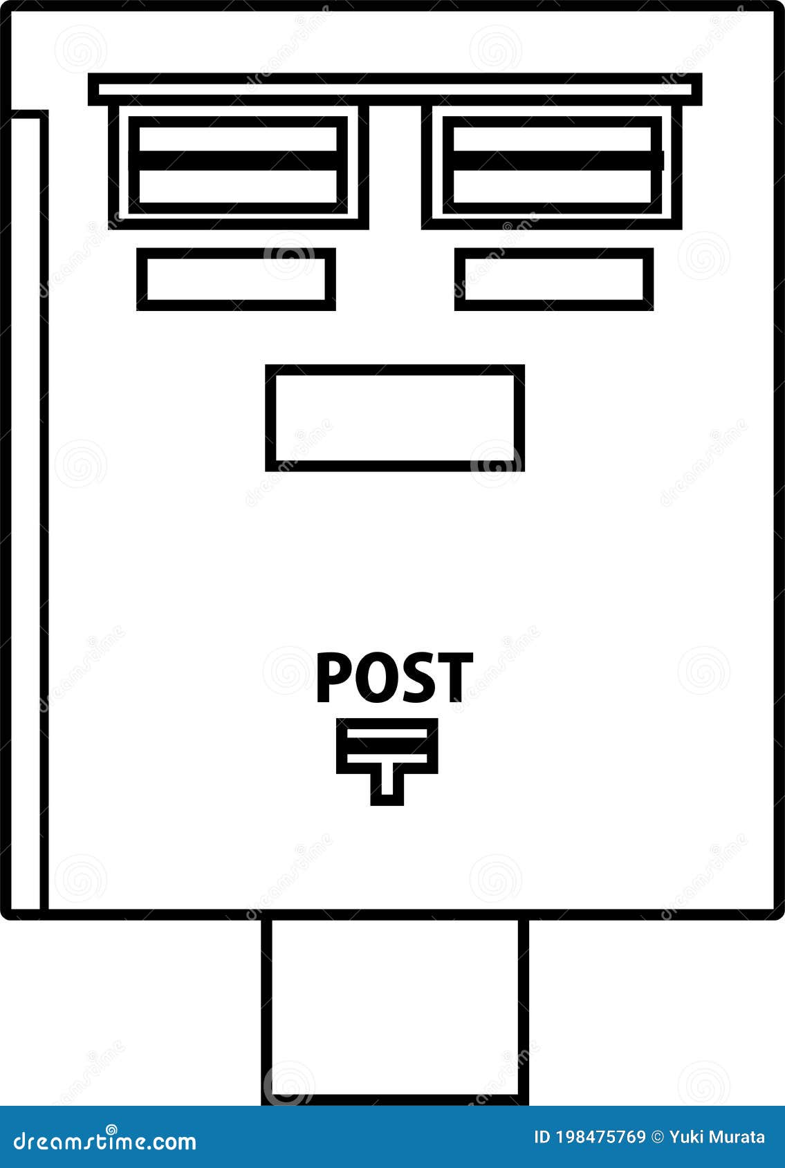 World Postal post outline stock vector. Illustration of greeting ...