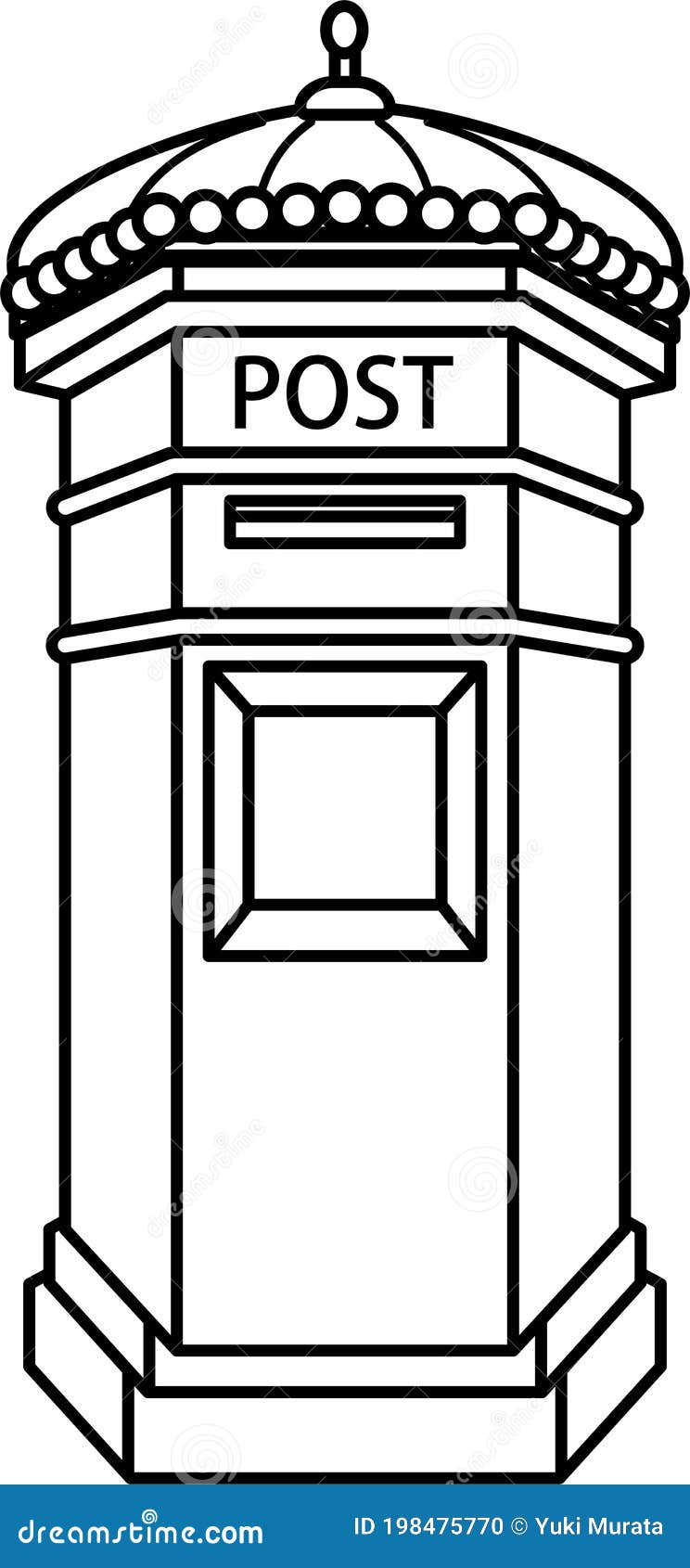 World Postal post outline stock vector. Illustration of message - 198475770