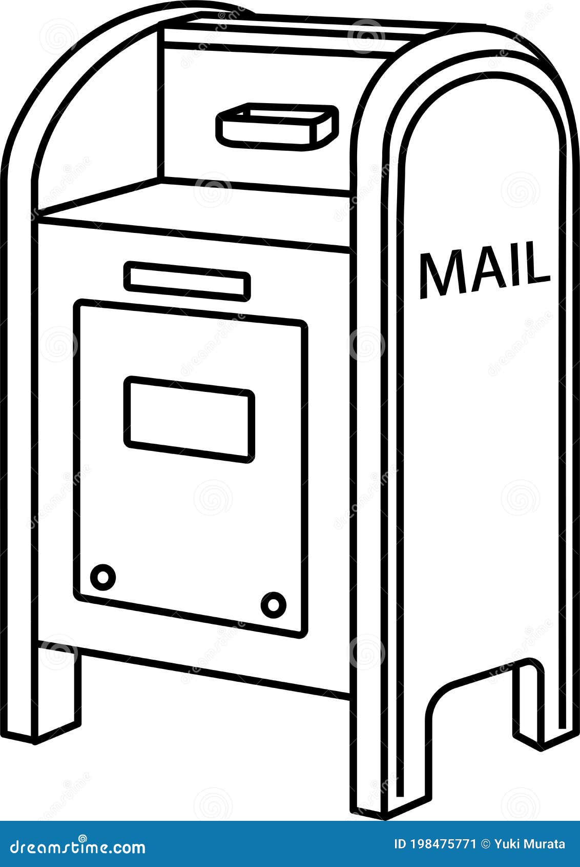 World Postal post outline stock vector. Illustration of letter - 198475771