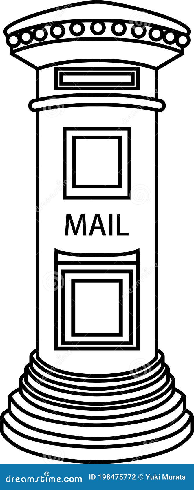 World Postal post outline stock vector. Illustration of envelope ...