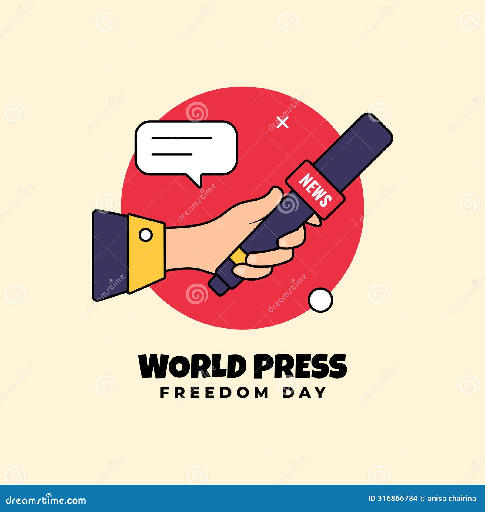 World Press Freedom Day Design Illustration Stock Illustration ...