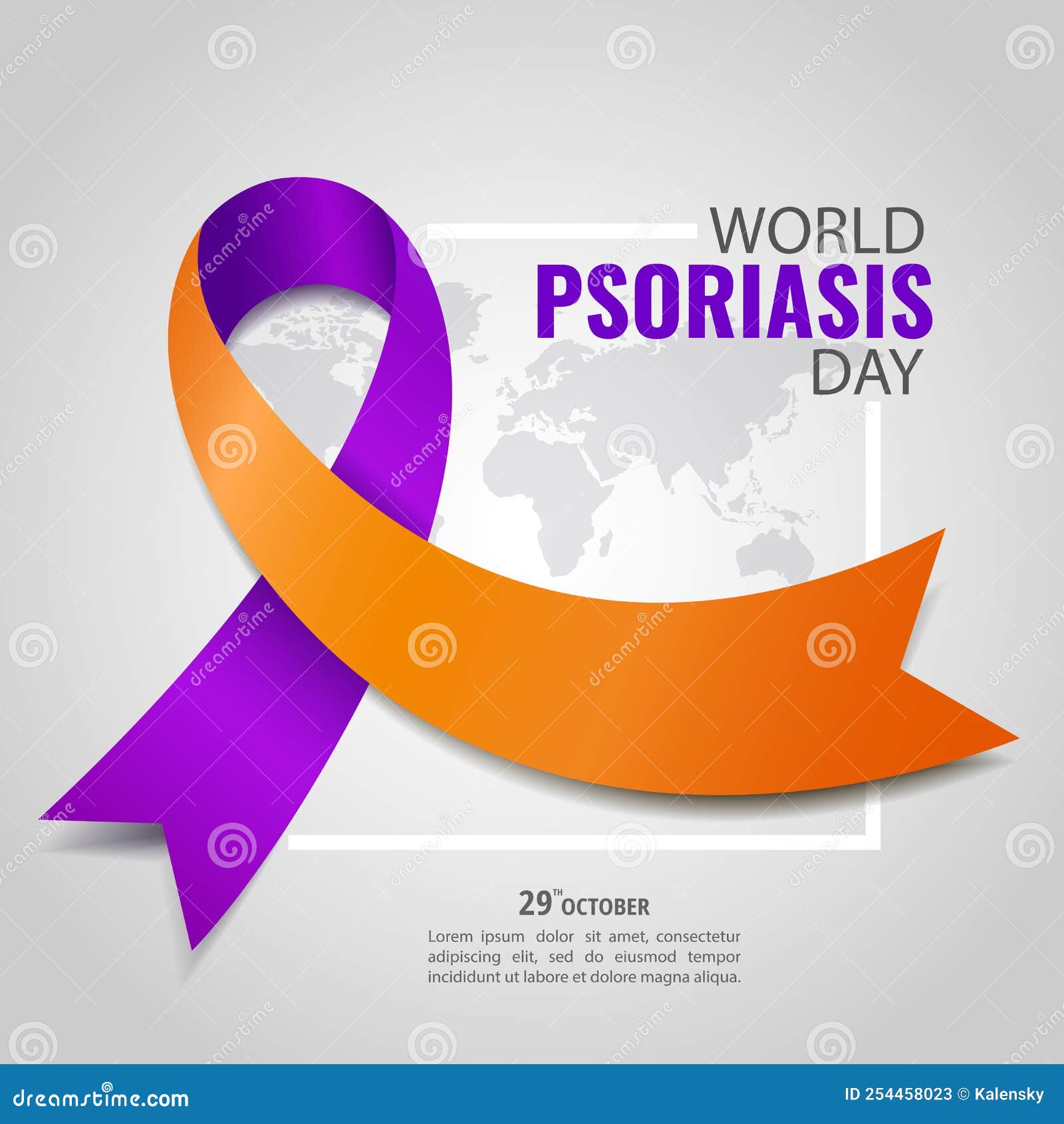 World Psoriasis Day stock vector. Illustration of kindness - 254458023