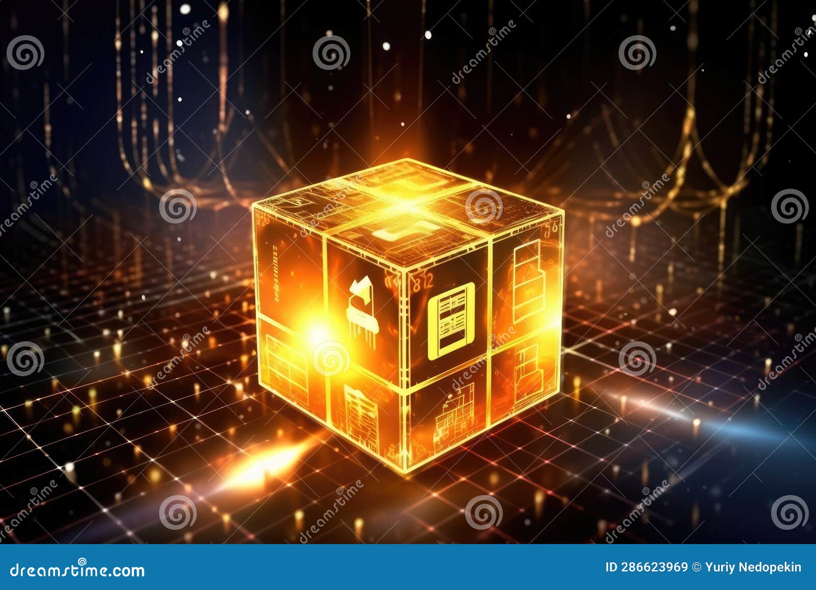 Computing and Quantum Technology. Generative AI Stock Image - Image of ...