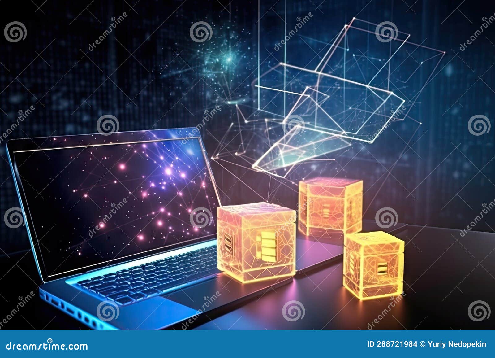 Computing and Quantum Technology. Generative AI Stock Photo - Image of ...