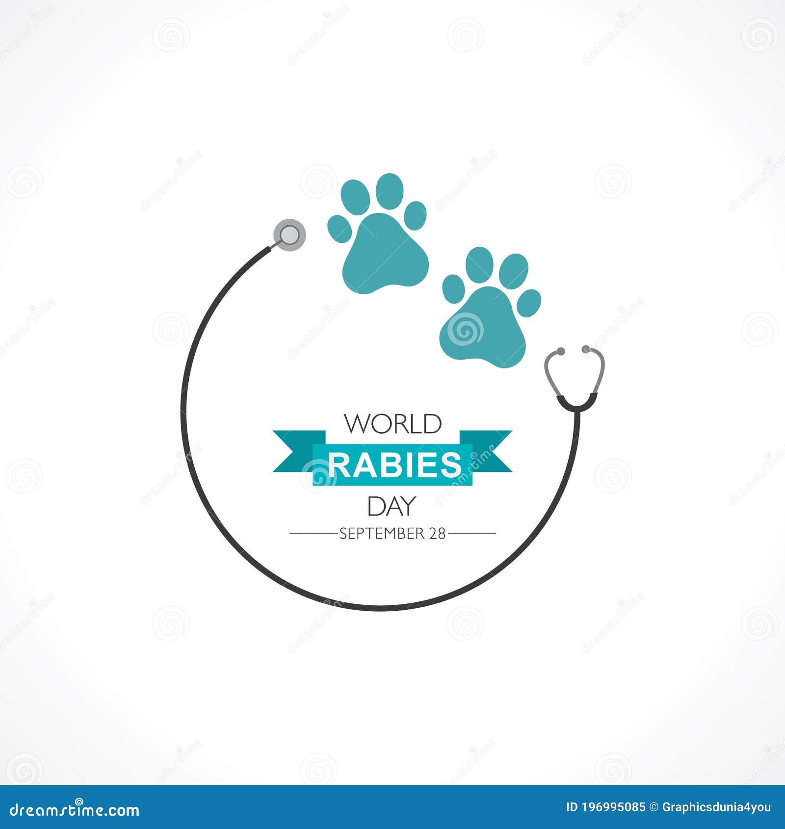 World Rabies Day Banner With Paper Cut Dog And Bone On Pastel Color ...