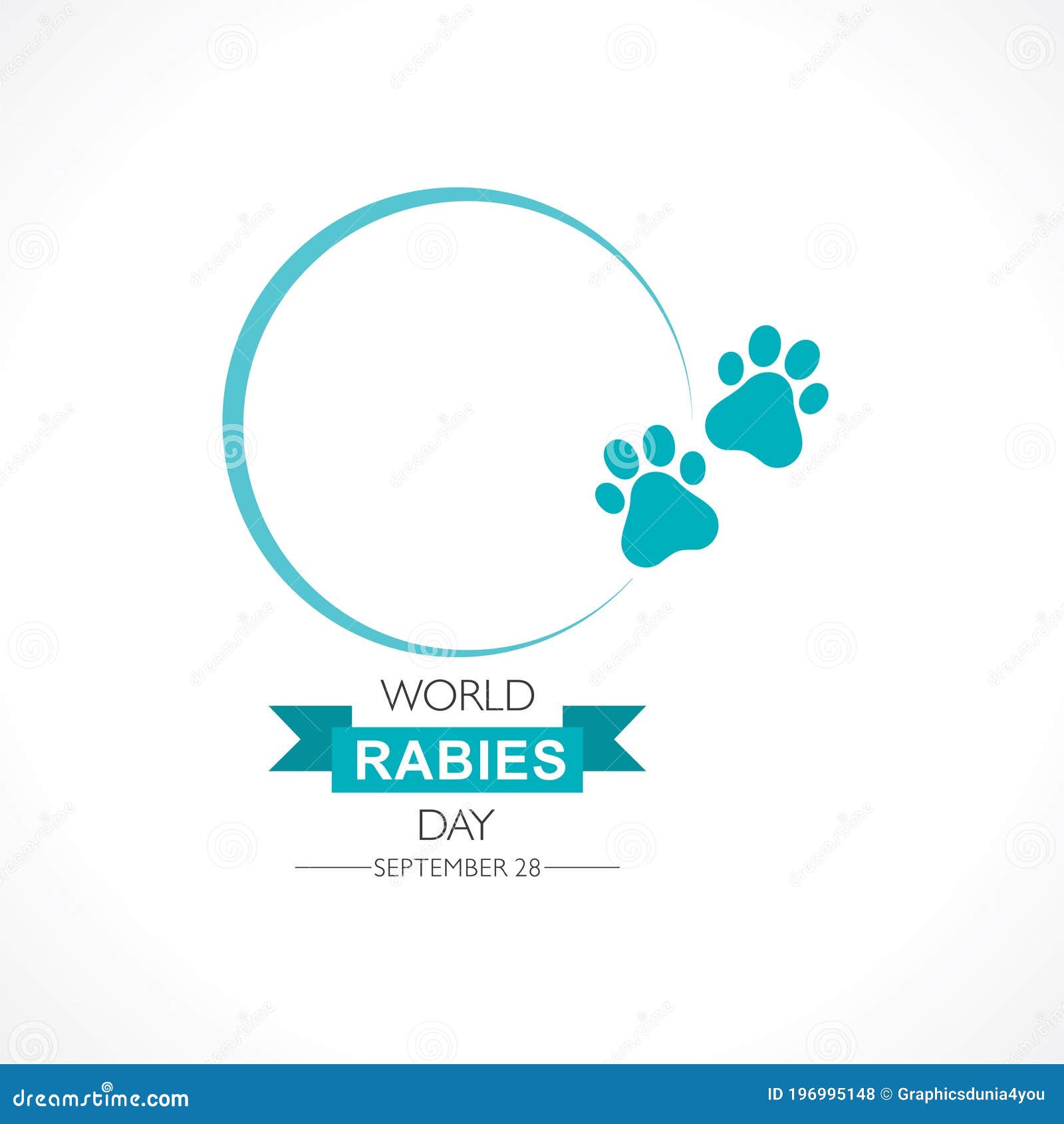 World Rabies Day Concept Observed on September 28th Stock Vector ...