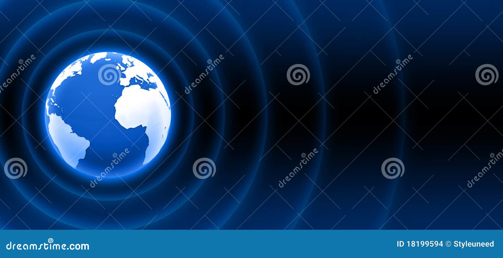 World Map Radar Or Sonar Vector Illustration | CartoonDealer.com #9646900