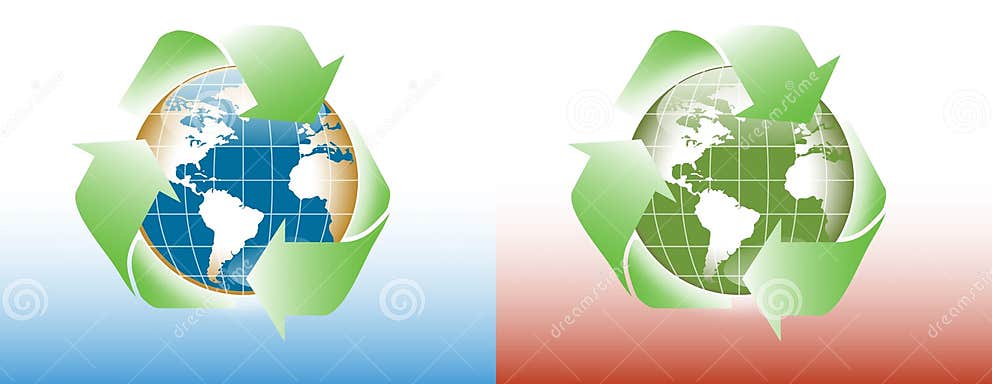 World recycle stock vector. Illustration of pollution - 6067148