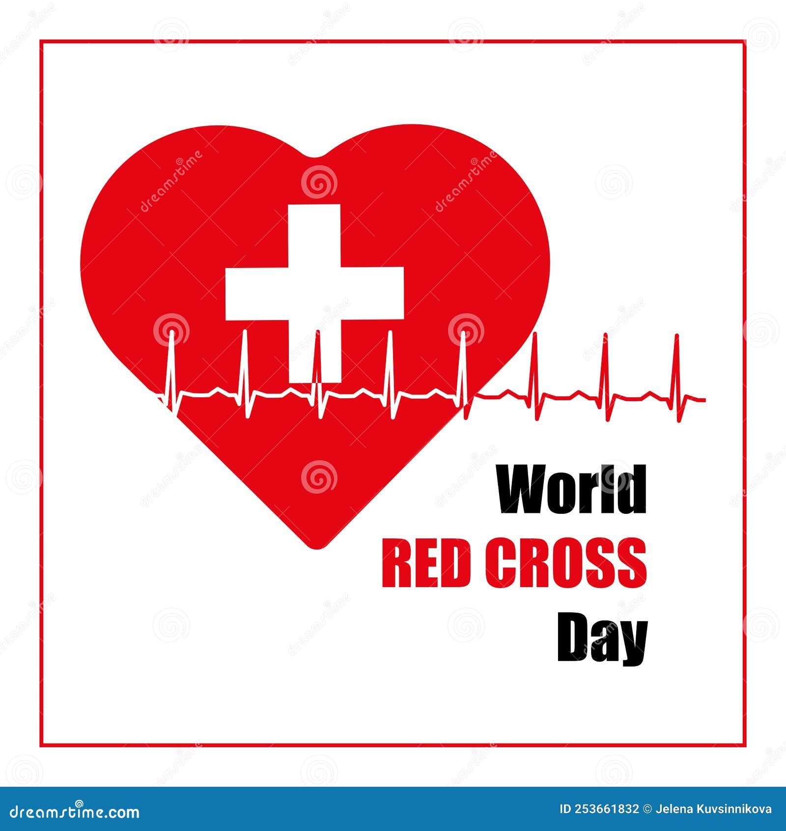 World Red Cross Day. Flat Icon for Design. Stock Illustration ...