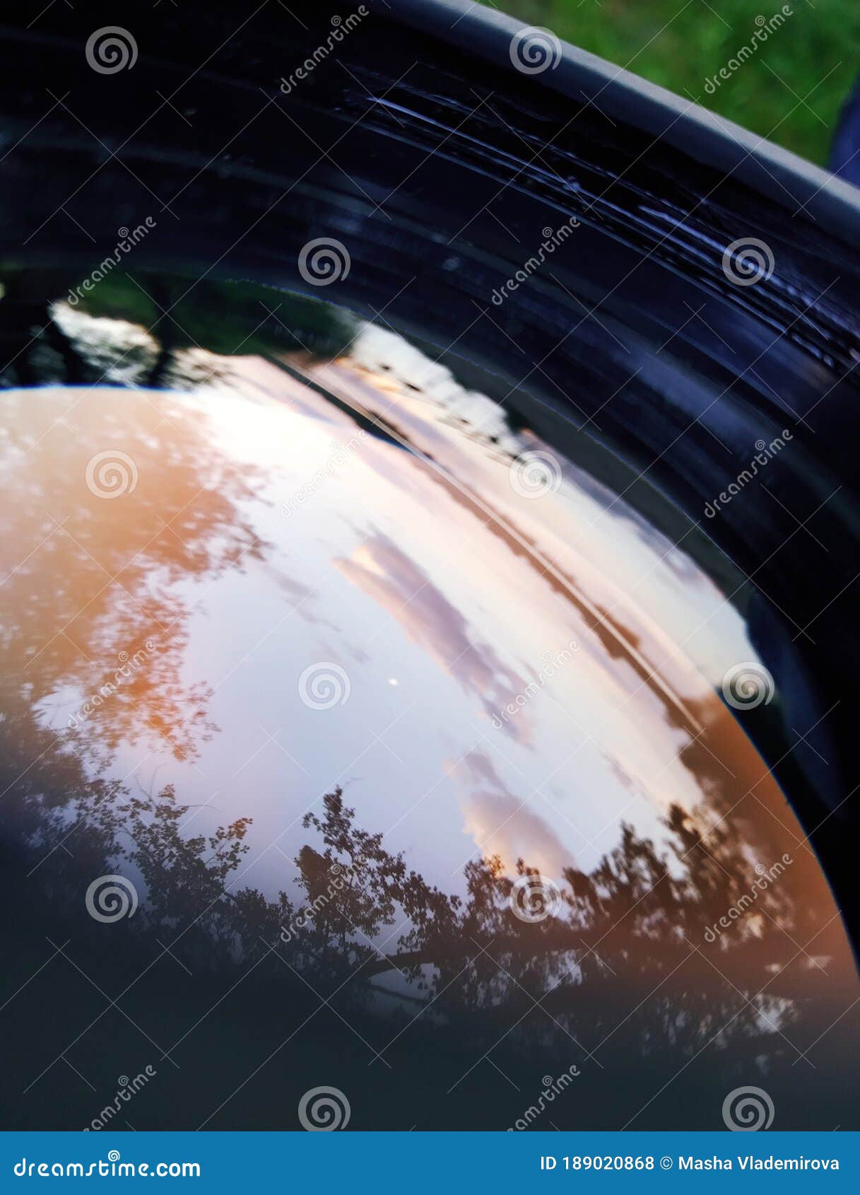 World in reflection. stock photo. Image of light, screenshot - 189020868