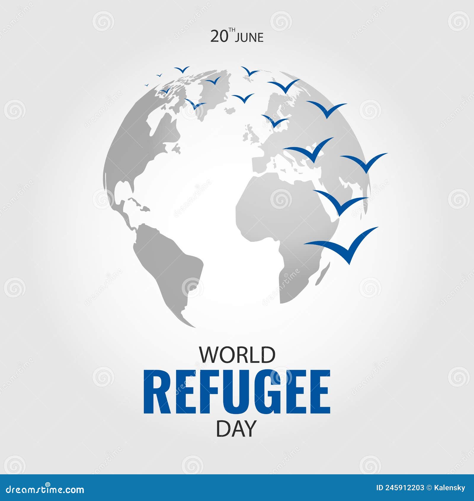 World Refugee Day stock vector. Illustration of emergency - 245912203