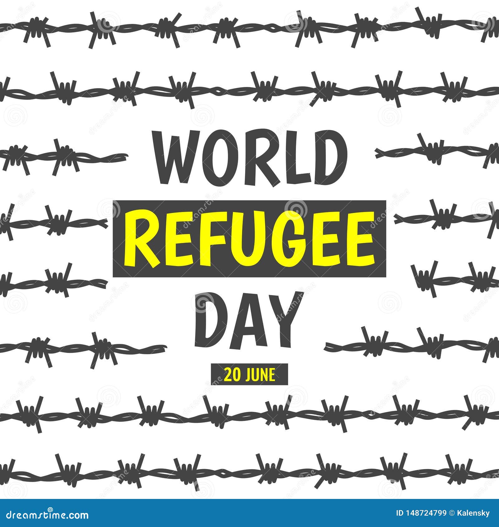 World Refugee Day stock vector. Illustration of asia - 148724799