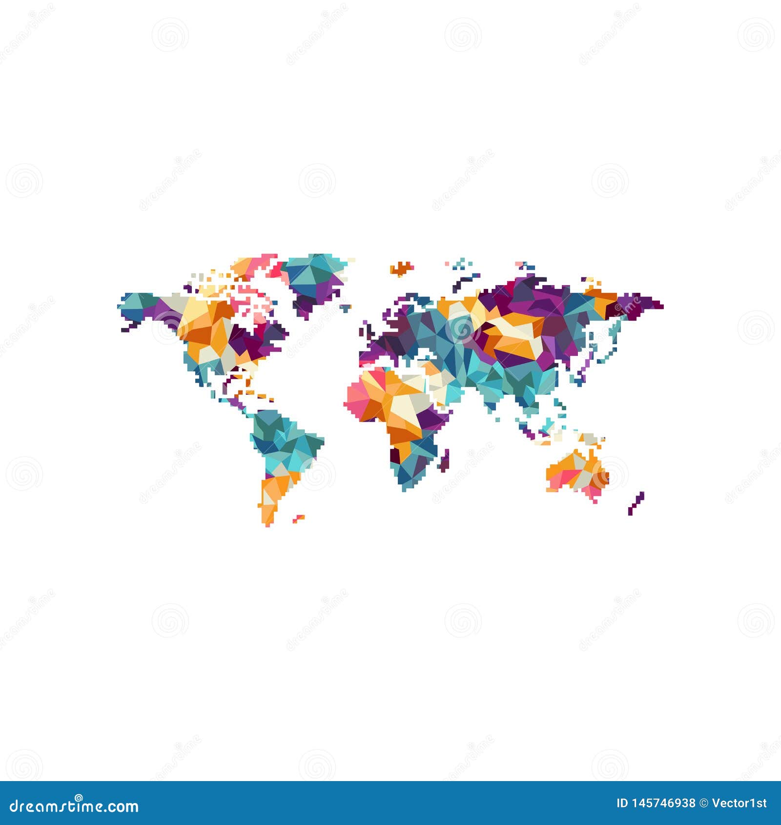 World Region Map Globe Vector Stock Vector - Illustration of asia ...