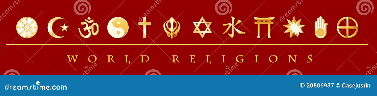 World Religions Banner stock vector. Illustration of judaism - 20806937