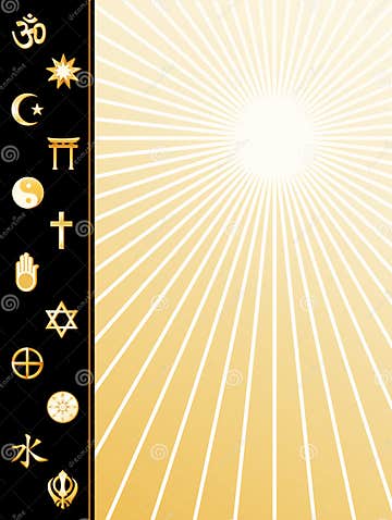 World Religions Poster stock vector. Illustration of emblem - 5266025