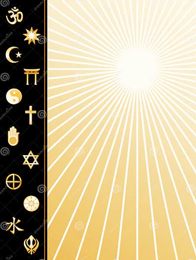 World Religions Poster stock vector. Illustration of emblem - 5266025