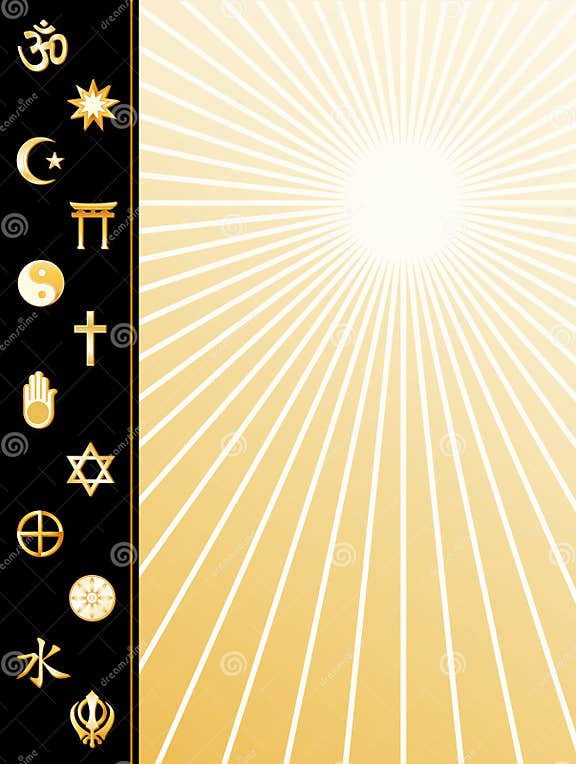 World Religions Poster stock vector. Illustration of emblem - 5266025