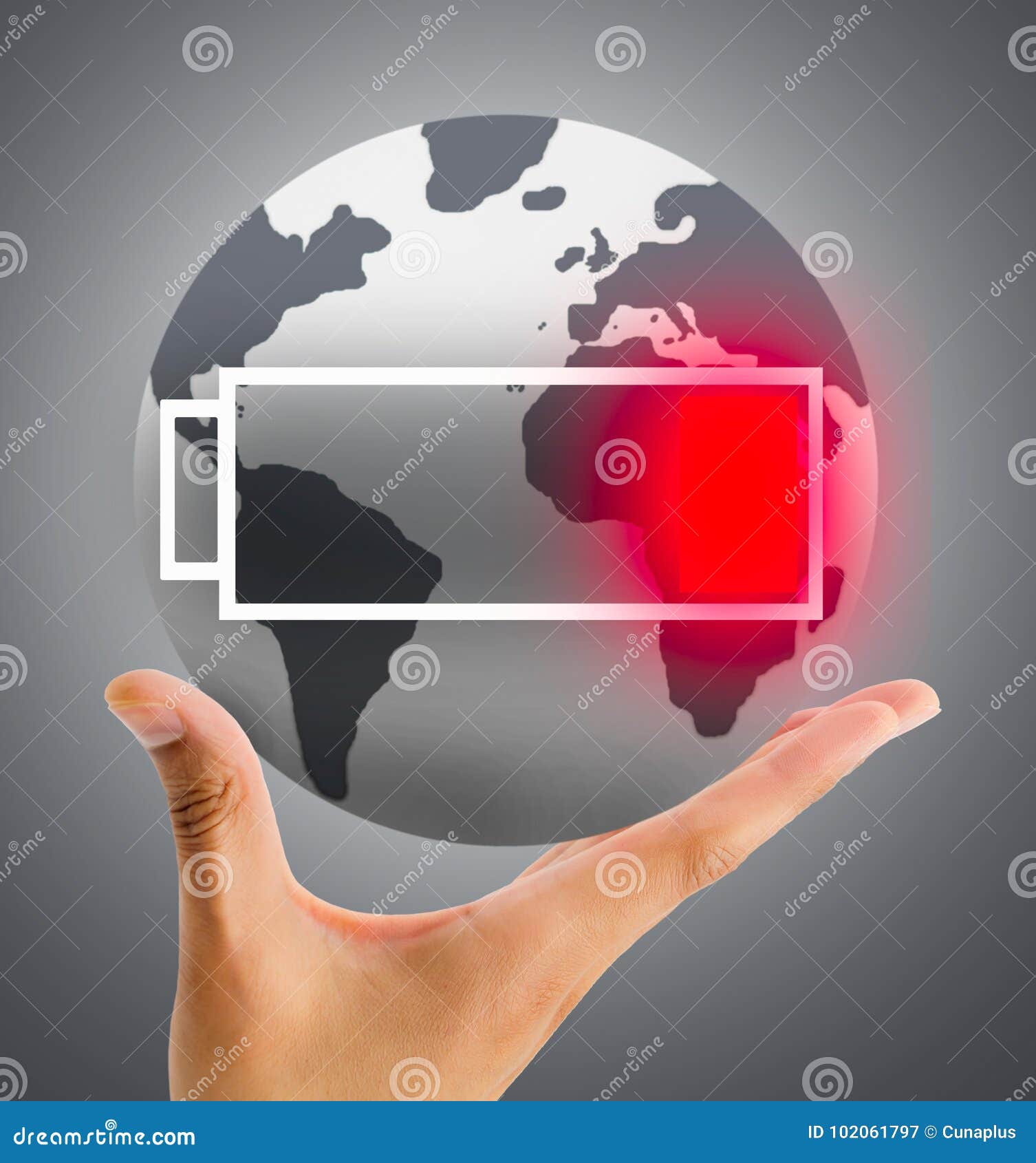 The World Runs Out of Battery Stock Image - Image of icon, corporate ...