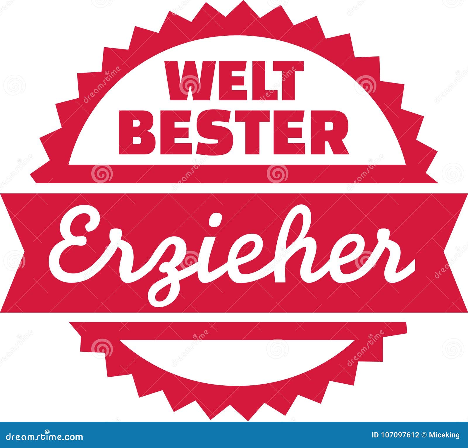 World`s Best Educator - German Stock Vector - Illustration of sign ...