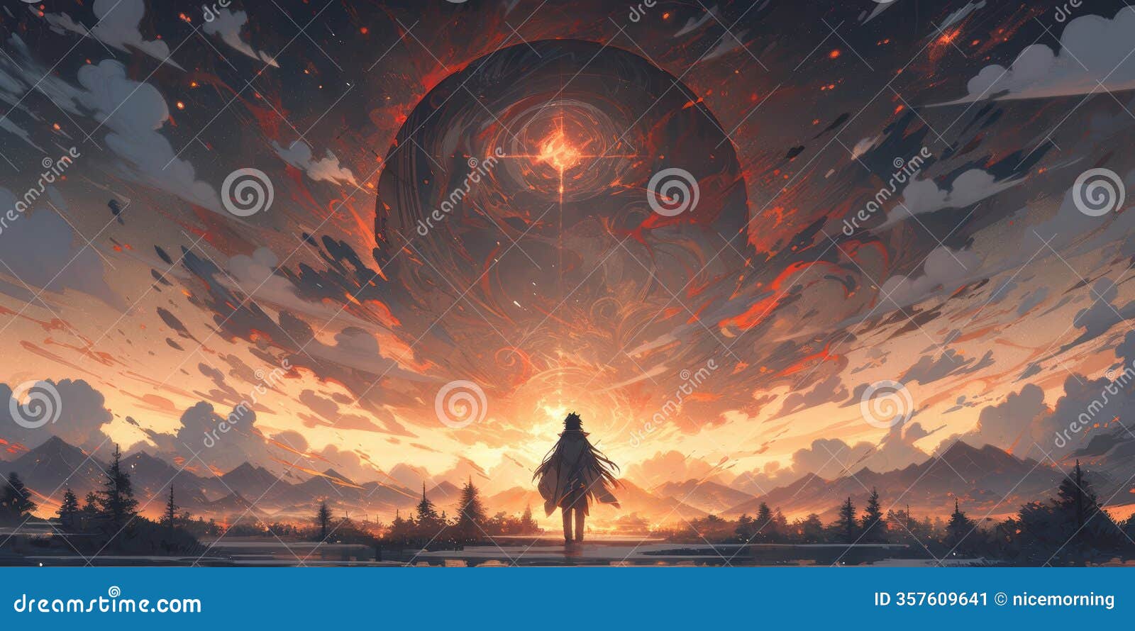 The World S End. Created by Generative Artificial Intelligence Stock ...