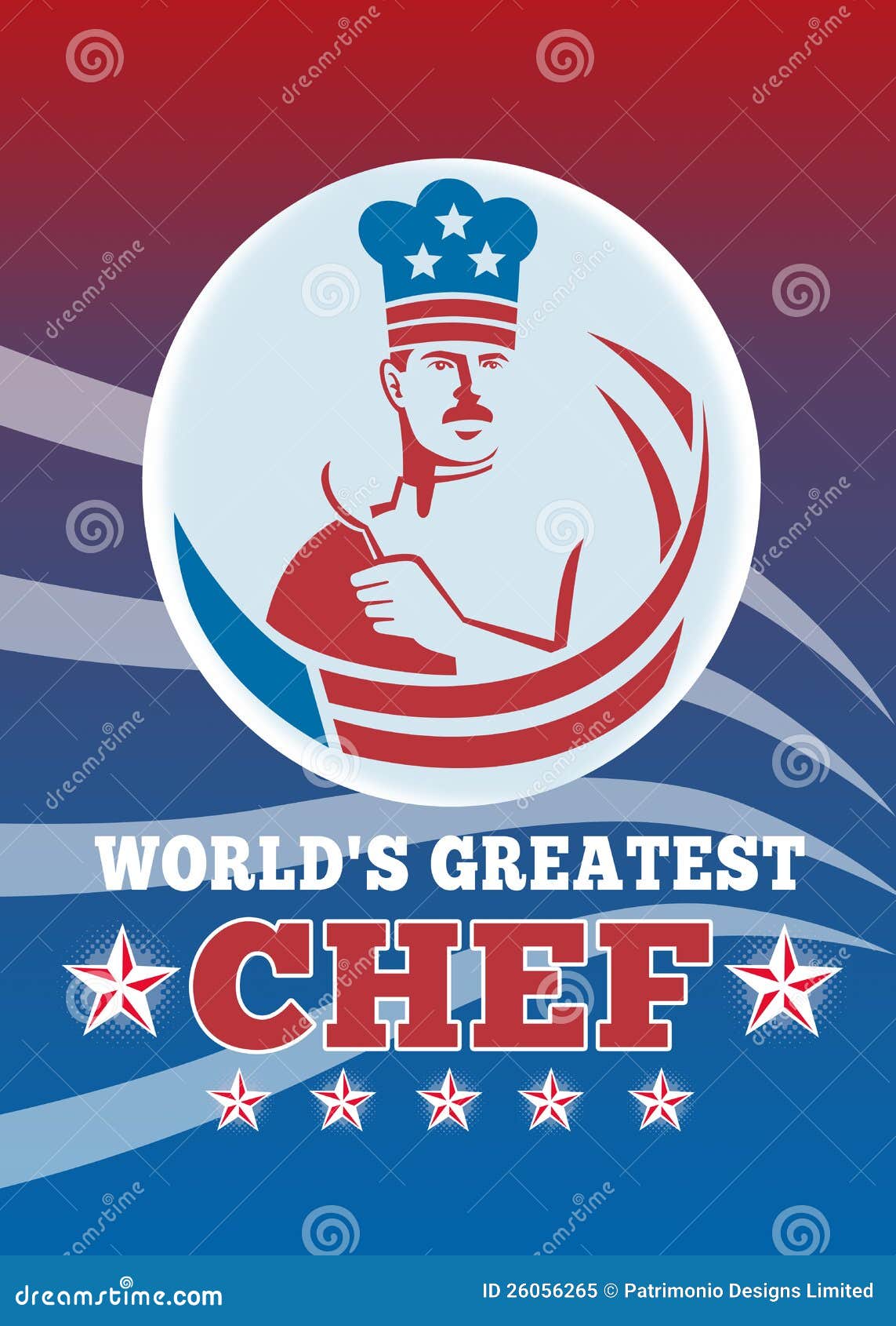 Worlds Greatest Chef Greeting Card Stock Illustration - Illustration of ...