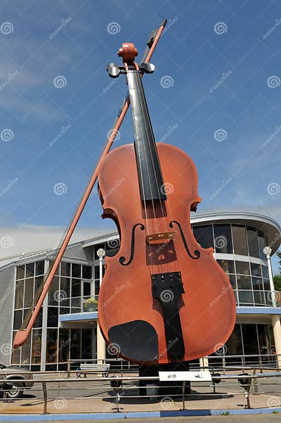 The World s largest fiddle editorial stock photo. Image of statue ...