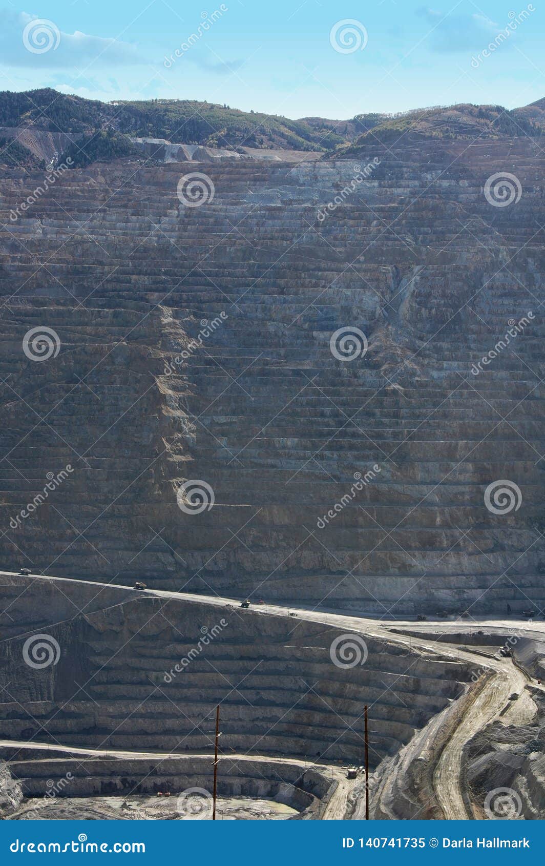 Gigantic Hole in the Ground, Mining Stock Image - Image of landscape ...