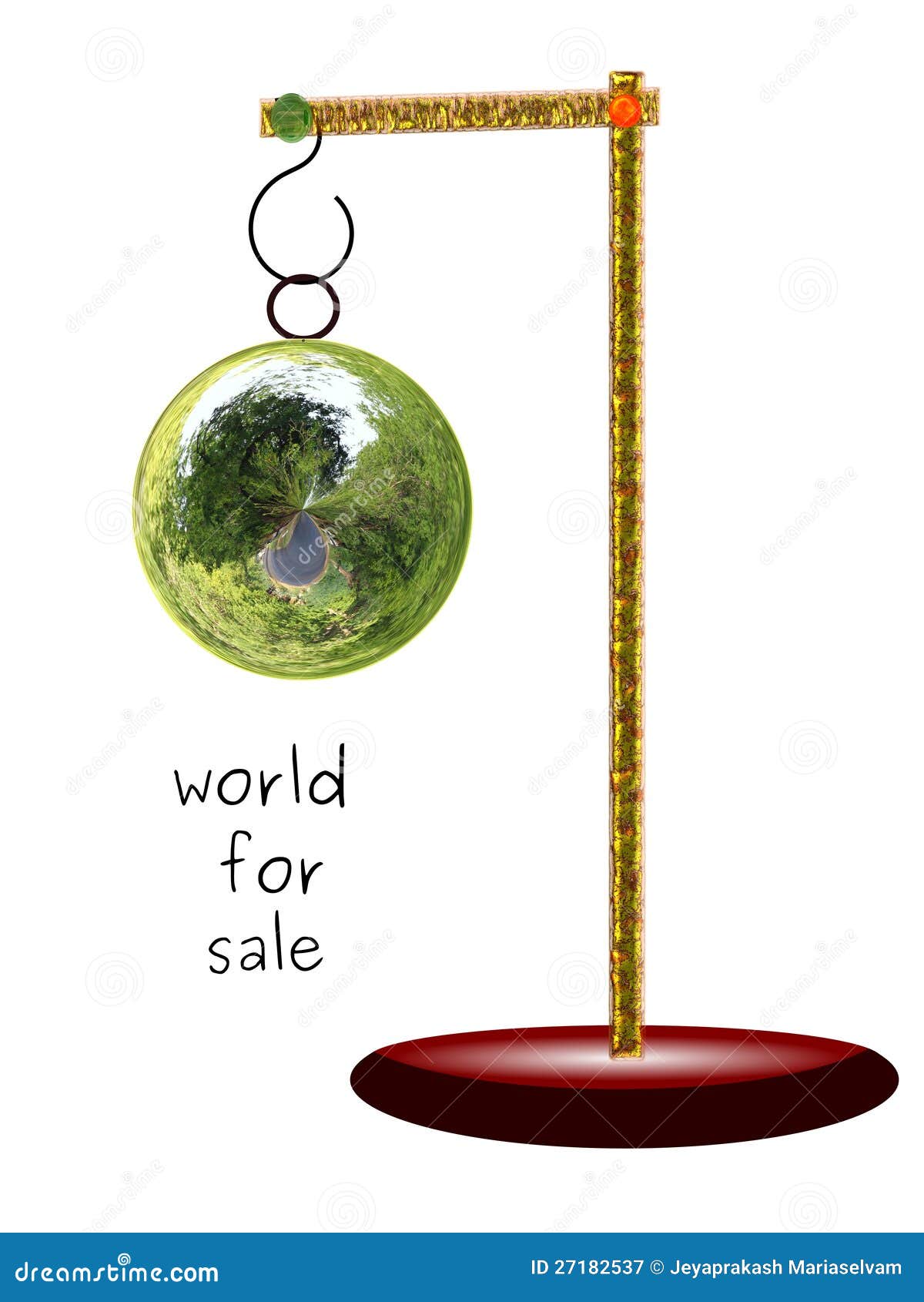 World for sale stock illustration. Illustration of selling - 27182537