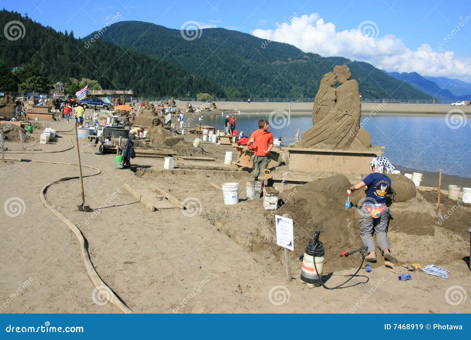 World Sand Sculptures Competition Editorial Stock Image - Image of ...
